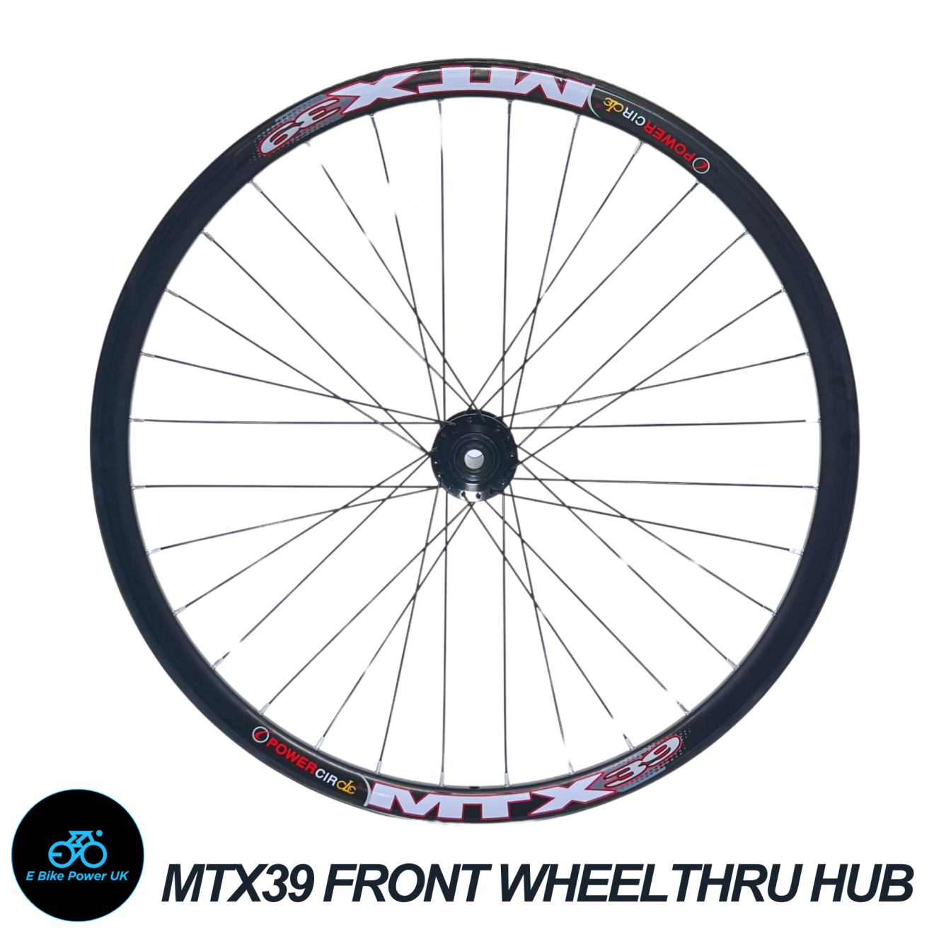 MTX 39 Front Wheel E Bike 20″ 24″ 26″ 27.5″ 29″ Thru Axle QR 110mm ...