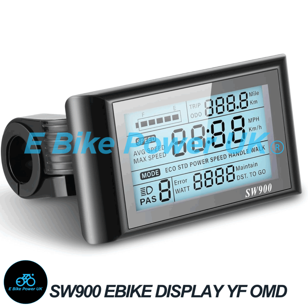 UKC1 E Bike Full Colour LCD Display 36V 48V 52V 60V 72V Mode Sinewave ...