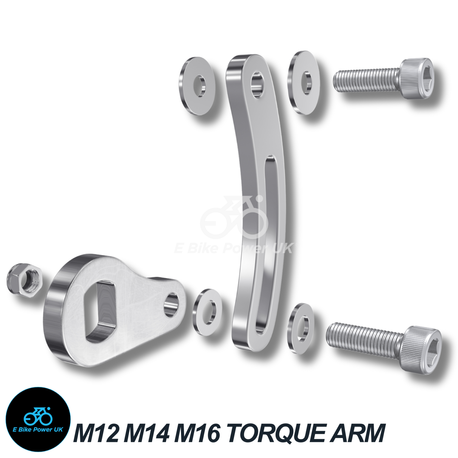 Heavy Duty Universal Torque Arm 6mm Thick Stainless Steel M12 M14 Axle ...